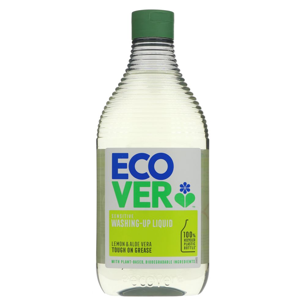 Washing Up Liquid, Ecover Lemon & Aloe Vera 450ml – Grow Wild